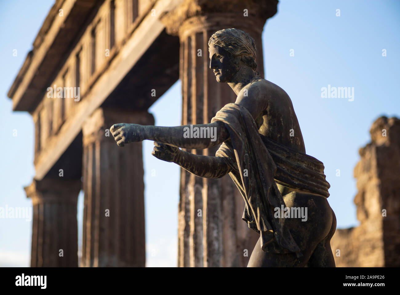 Pompei. Italy. Archaeological site of Pompeii. Tempio di Apollo ...
