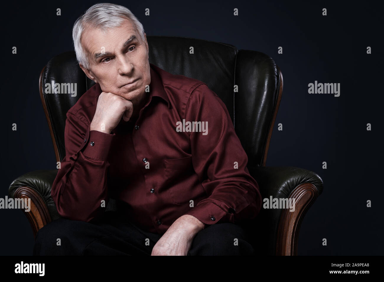 Handsome intelligent senior adult man hi-res stock photography and ...