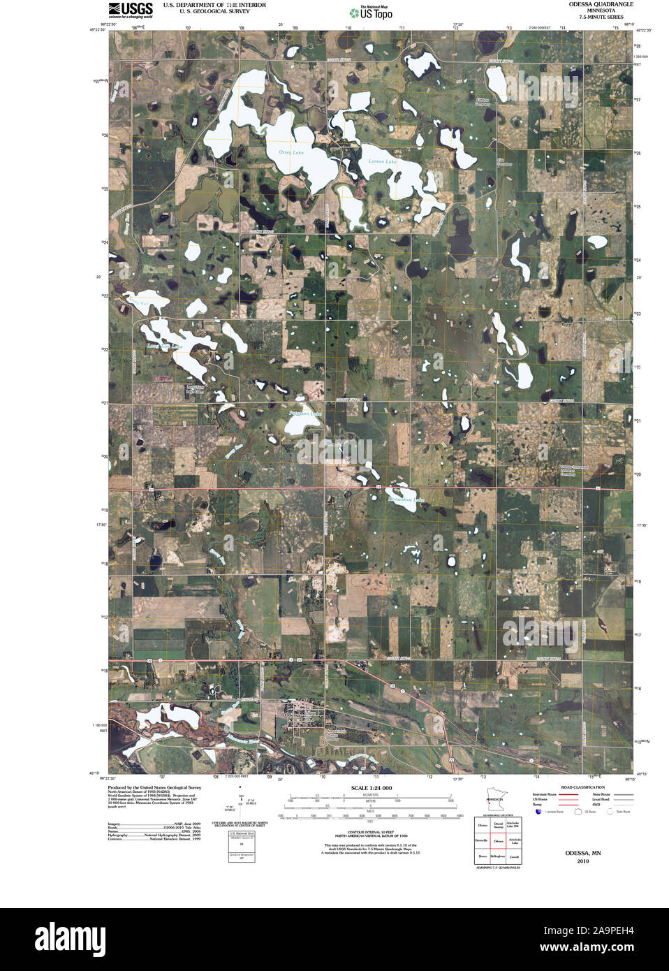 Odessa minnesota map hi-res stock photography and images - Alamy