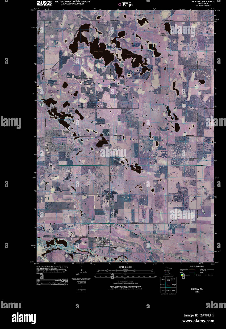 Odessa minnesota map hi-res stock photography and images - Alamy