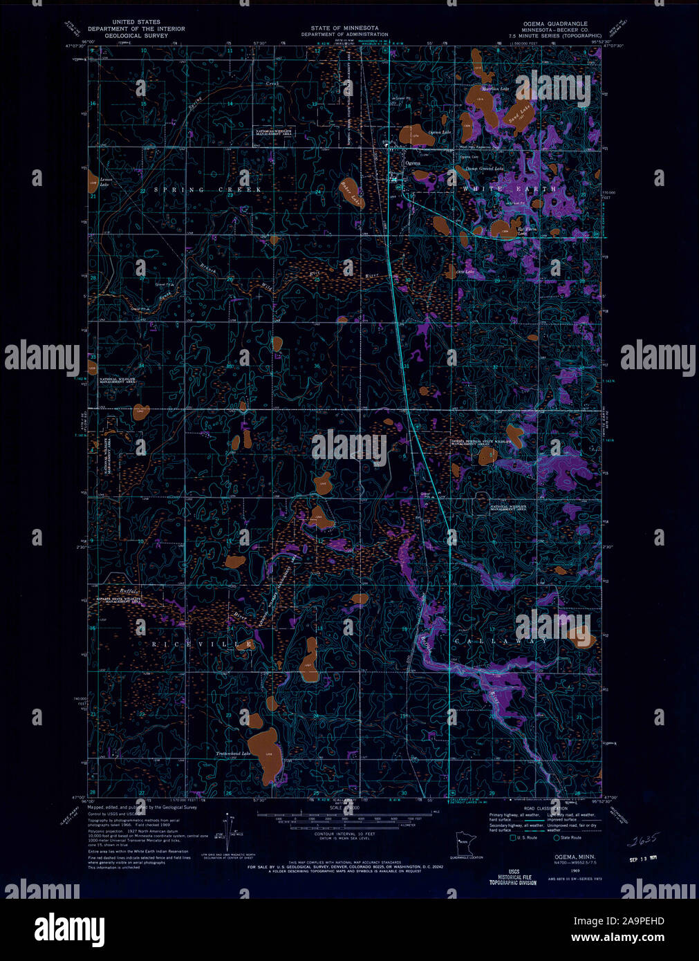 Ogema minnesota map hi-res stock photography and images - Alamy
