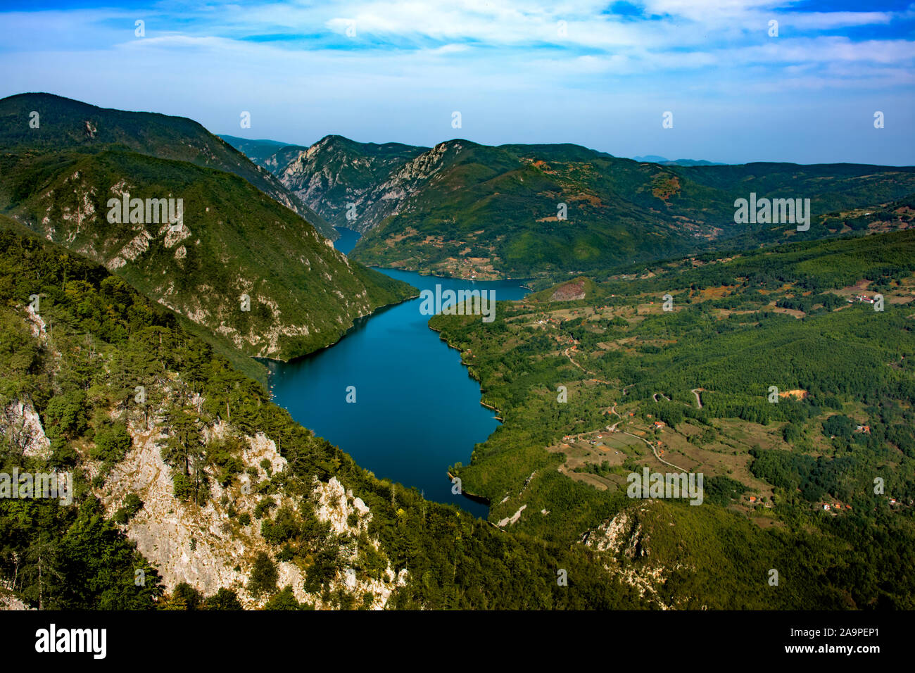Banjska stena viewpoint in Tara National Park. Beautiful landscape of ...