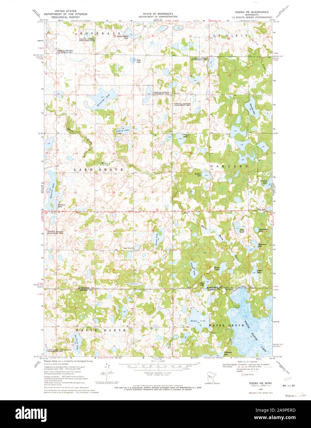 Ogema minnesota map hi-res stock photography and images - Alamy
