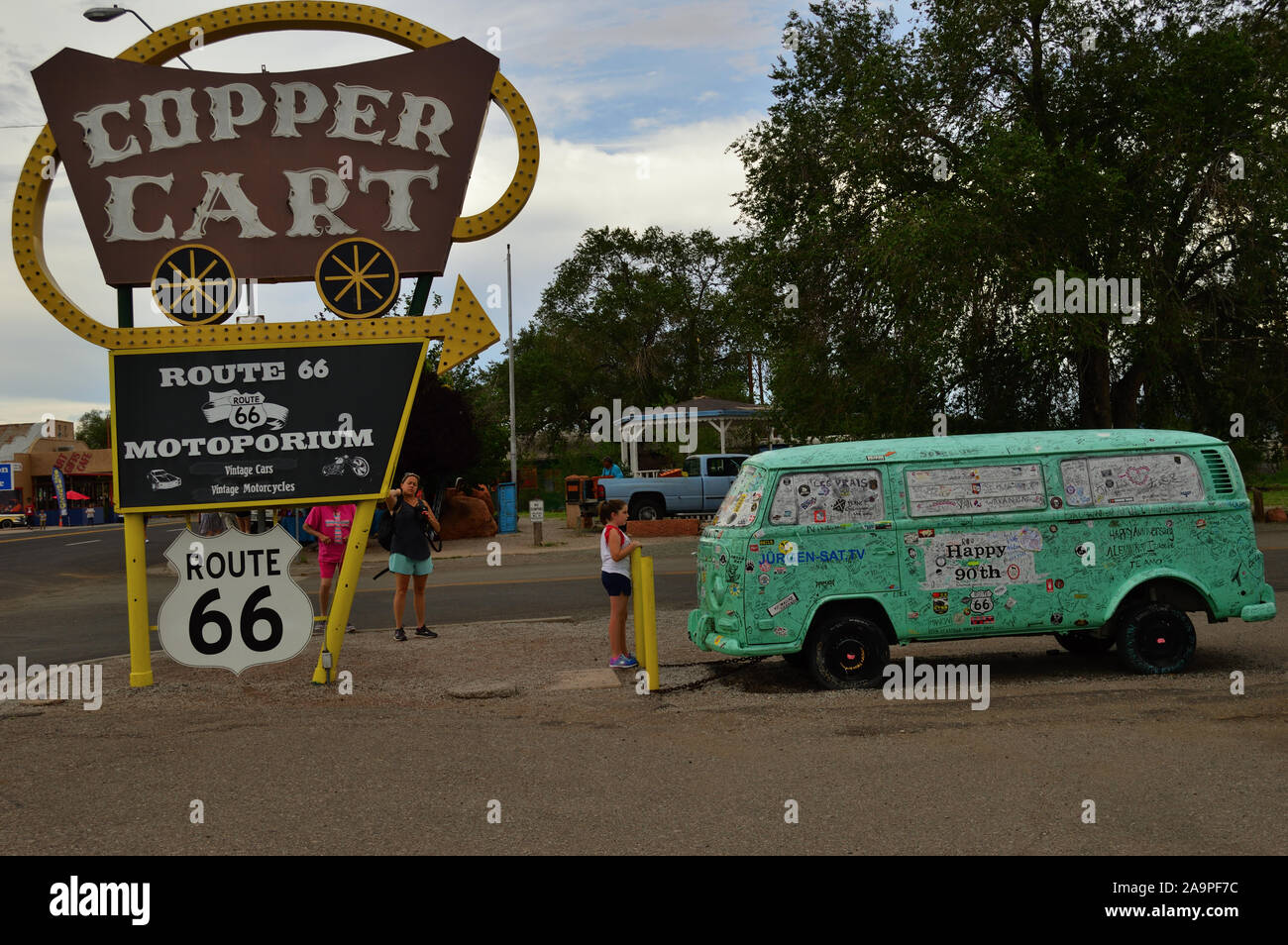 Oatman, Arizona, USA - July 2018: Iconic images of the famous and ...