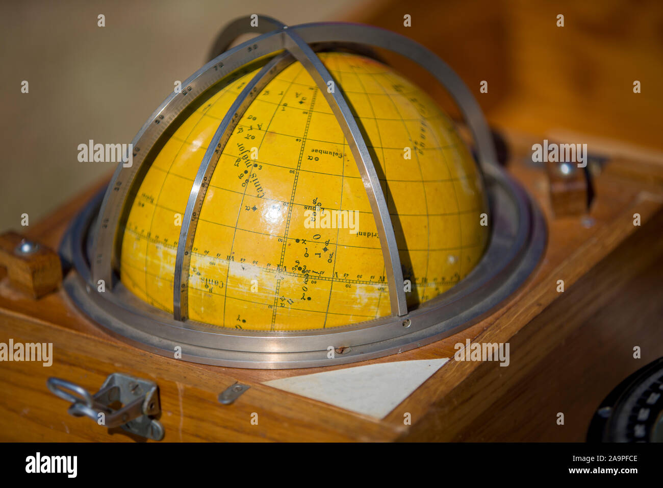 .Antique globe map of the sky for a ship Stock Photo - Alamy