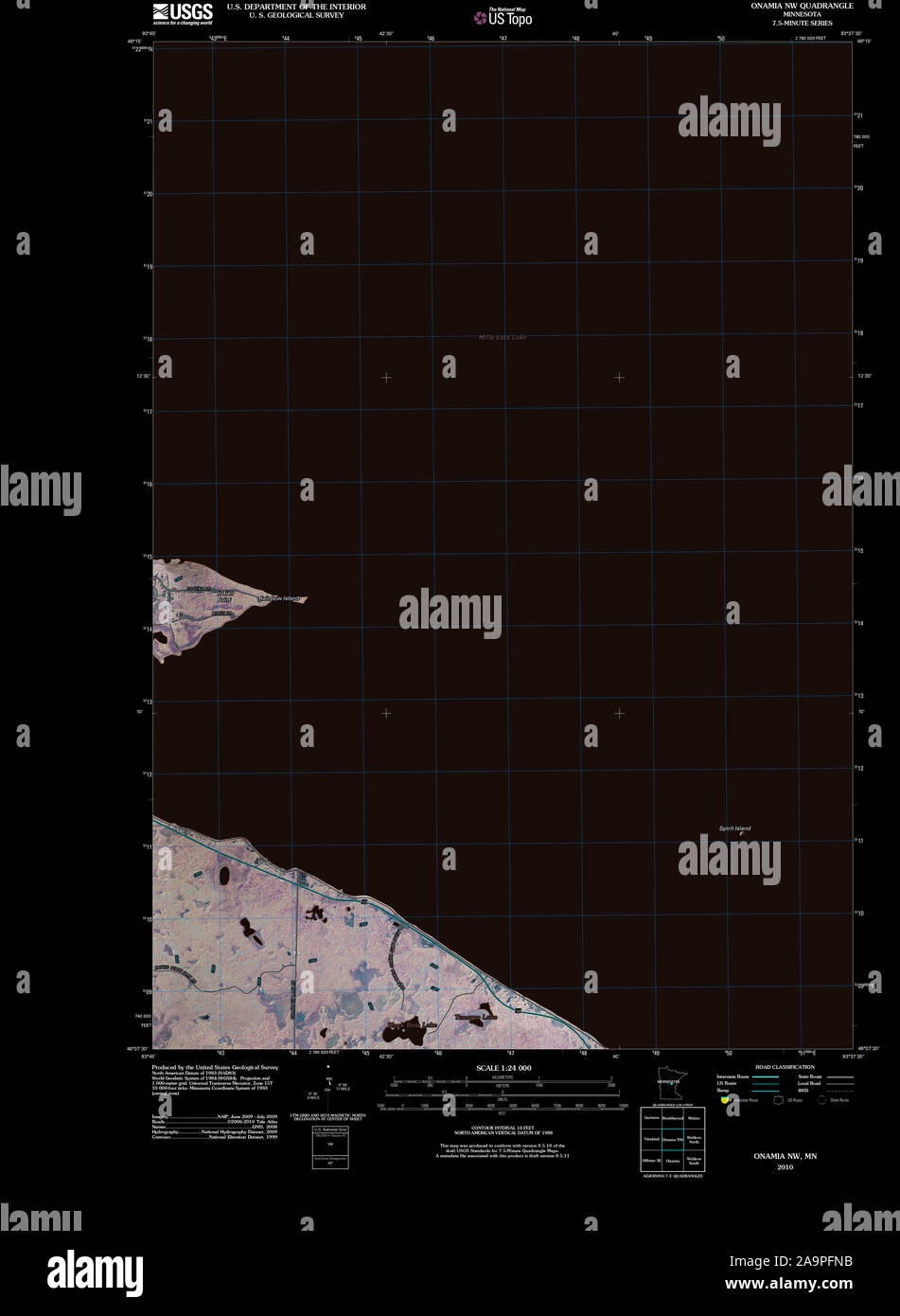 Map of onamia hi-res stock photography and images - Alamy