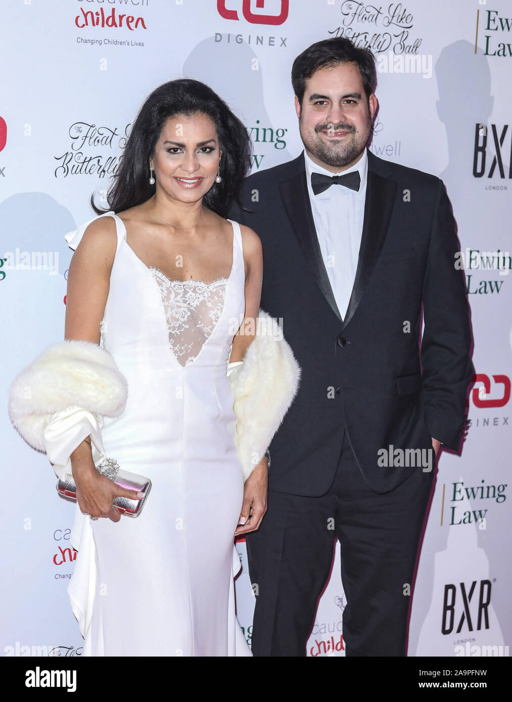 London, UK. 16th Nov, 2019. Lady Wilnelia Forsyth and Jonathan Joseph ...