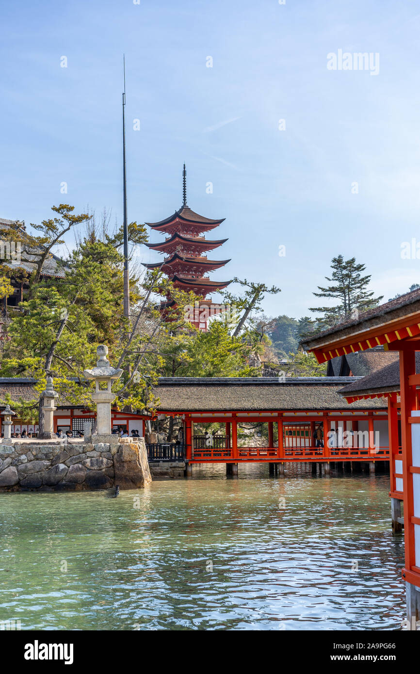Itsukushima Shrine and its torii gate are unique for being built over ...