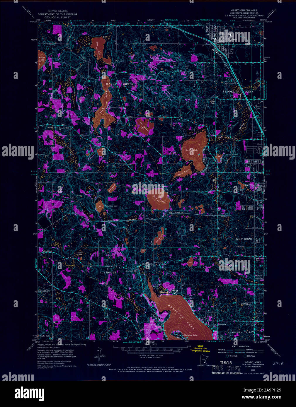 Osseo map hi-res stock photography and images - Alamy