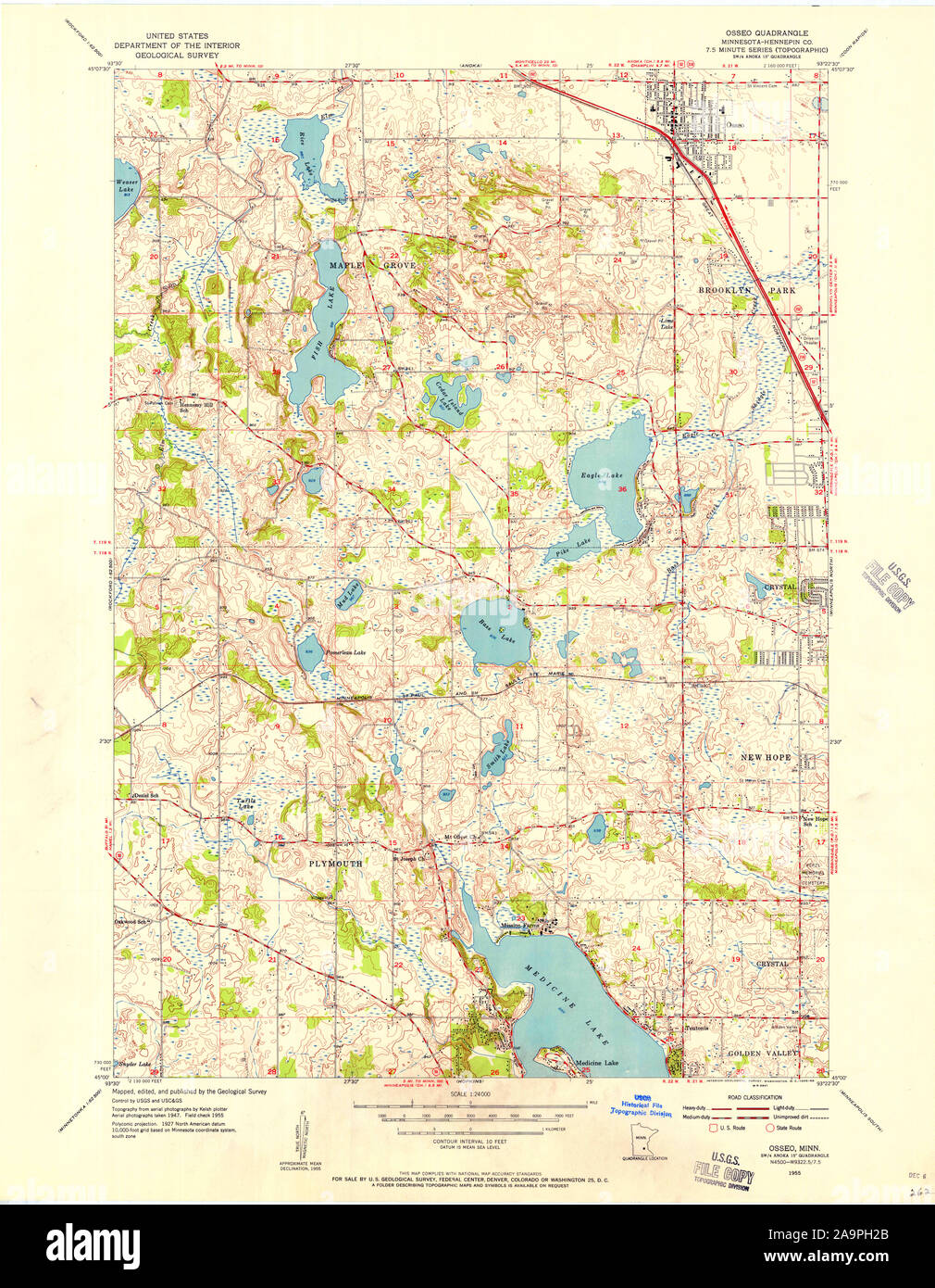 Osseo map hi-res stock photography and images - Alamy