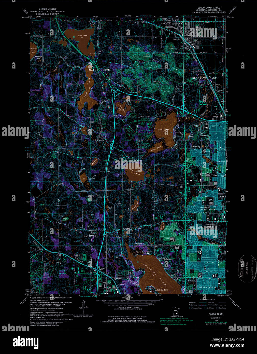 Map of osseo hi-res stock photography and images - Alamy