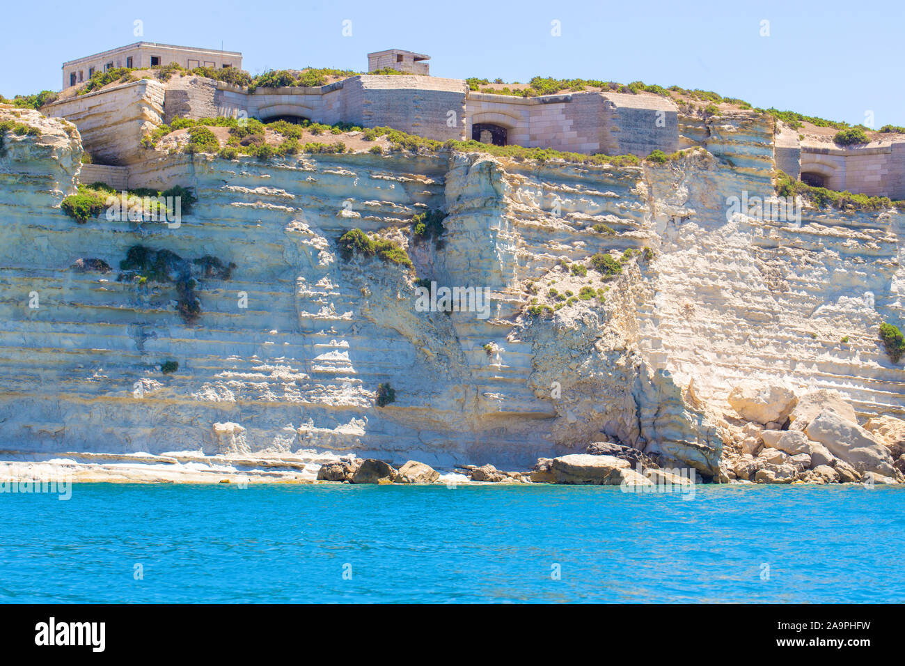 Secret bunkers, island WW2 defense at Malta Stock Photo - Alamy