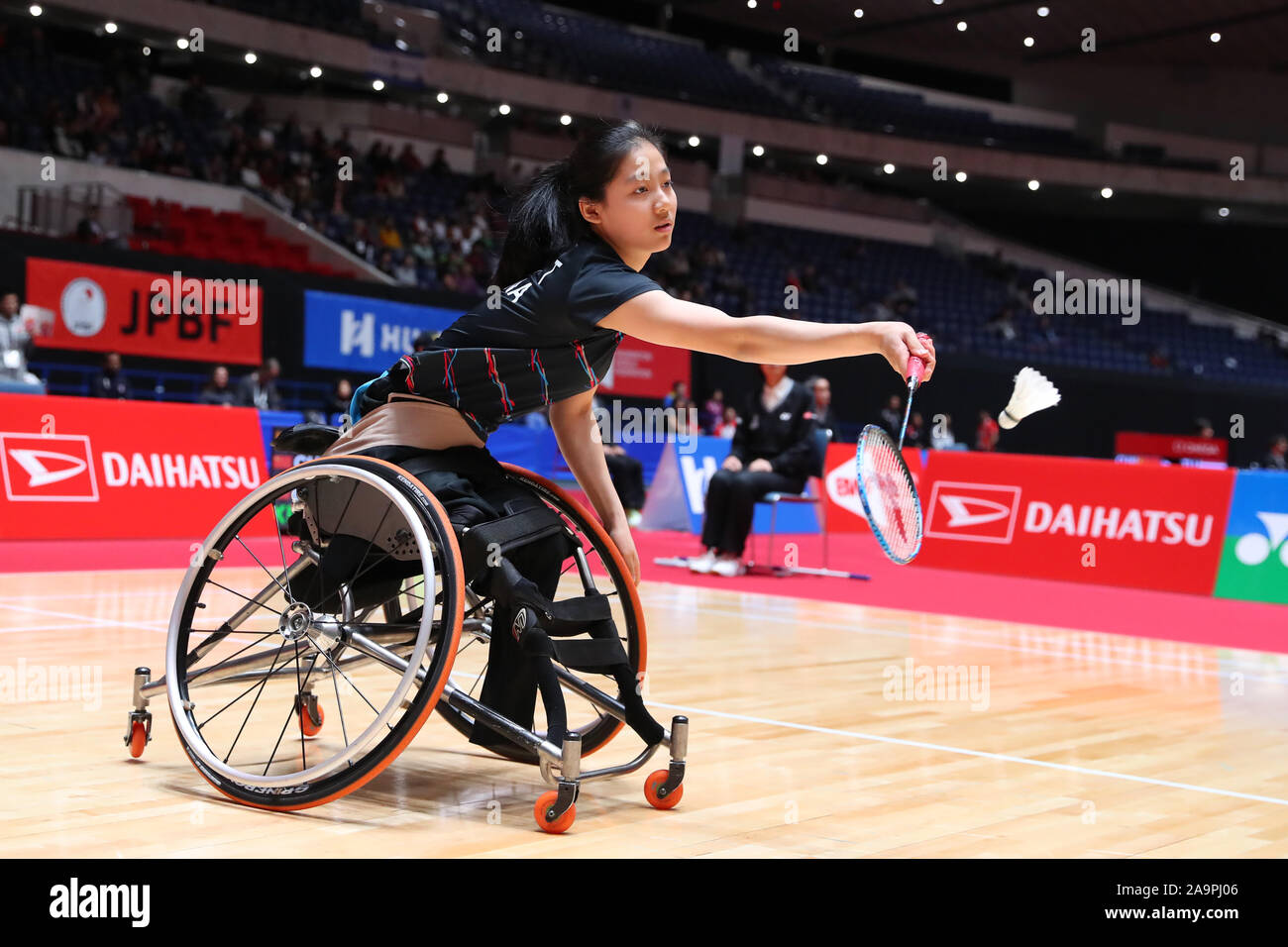 Tokyo, Japan. 17th Nov, 2019. Liu Yutong (CHN) Badminton : HULIC ...