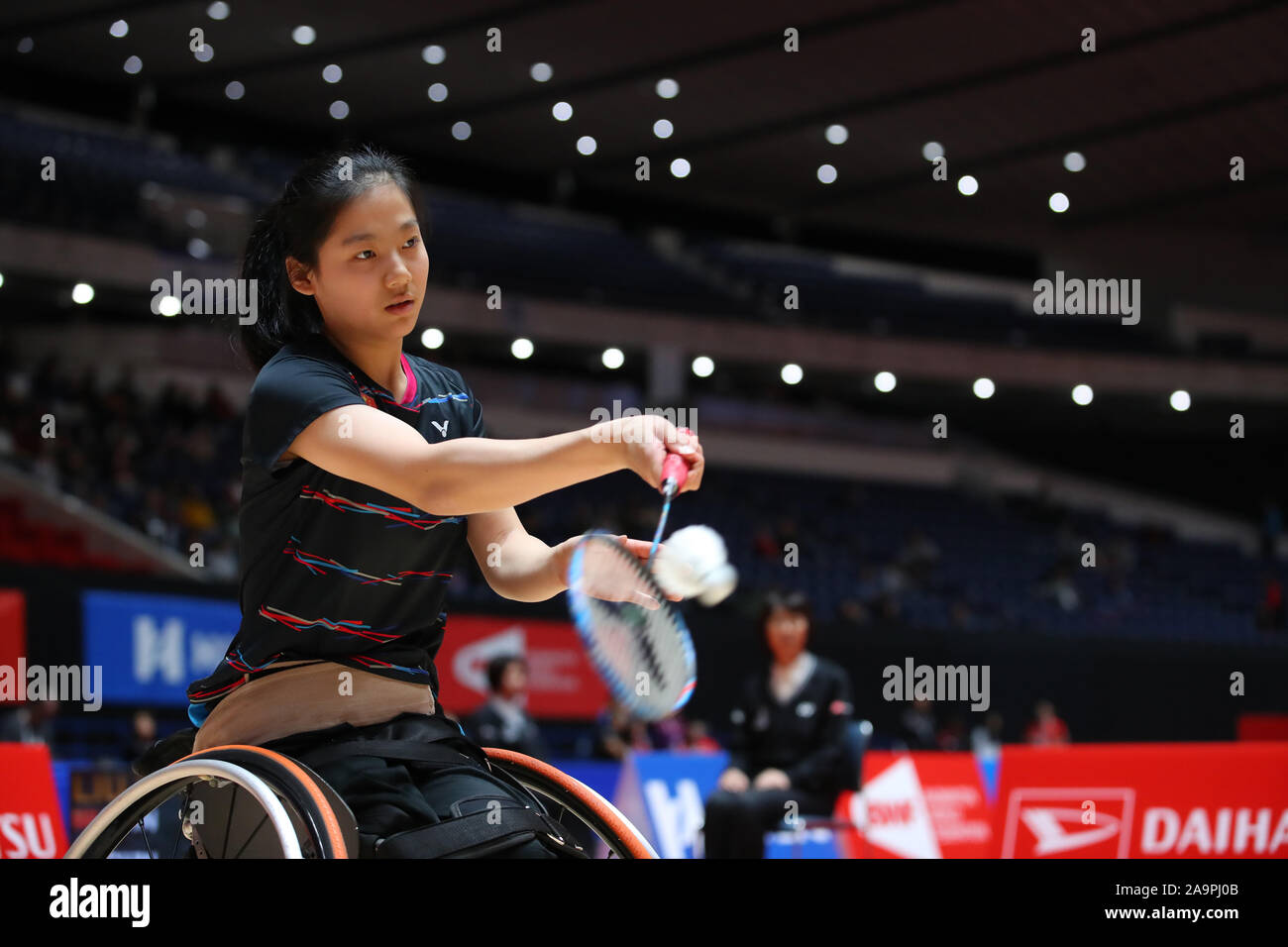 Tokyo, Japan. 17th Nov, 2019. Liu Yutong (CHN) Badminton : HULIC ...