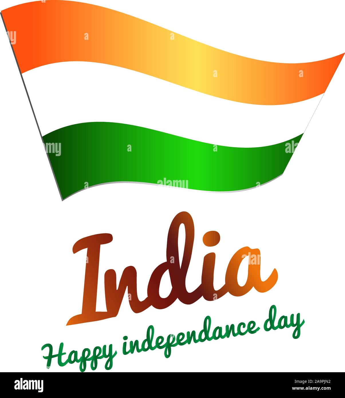 Republic India flag icon. The colors of the Indian flag. Vector logo ...