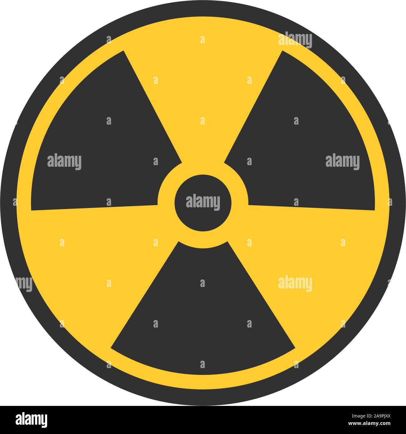 Radioactive contamination symbol. Nuclear sign. Radiation hazard ...