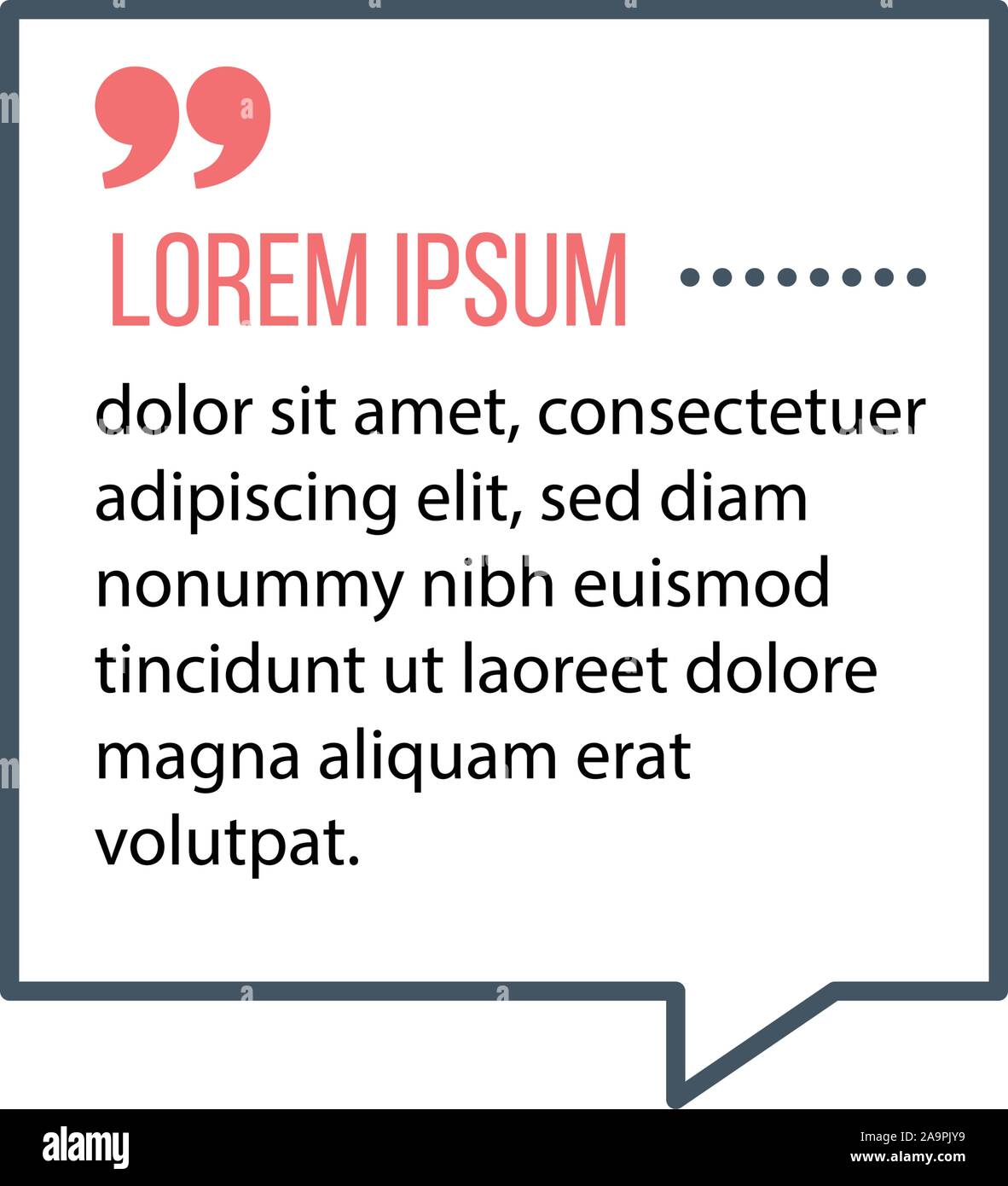 Innovative vector quotation template in quotes. Creative vector banner ...