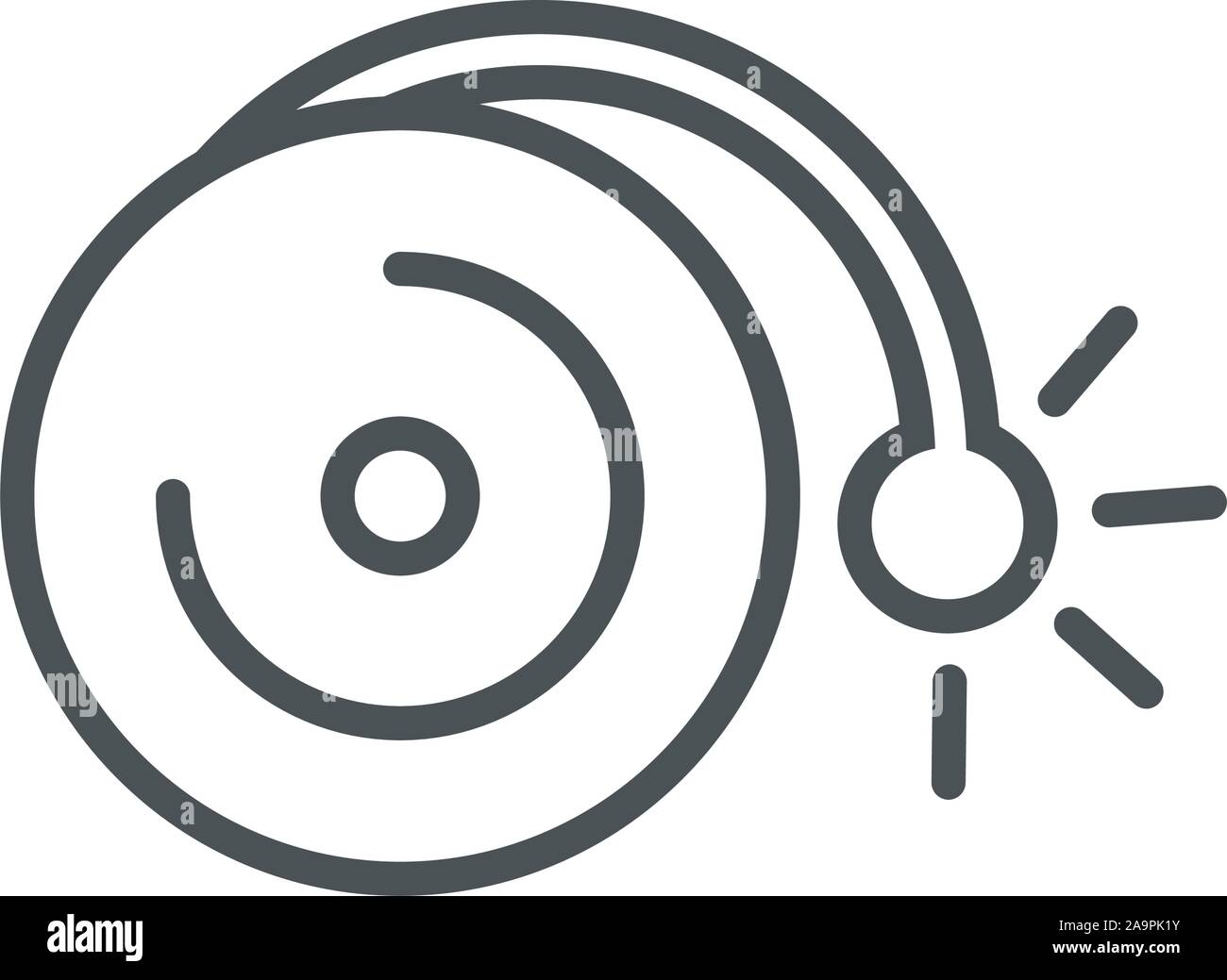 bell alert protection safety line vector illustration Stock Vector ...