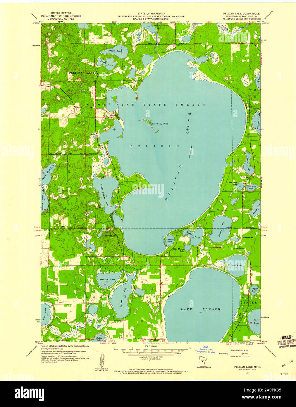 Map of pelican lake hi-res stock photography and images - Alamy