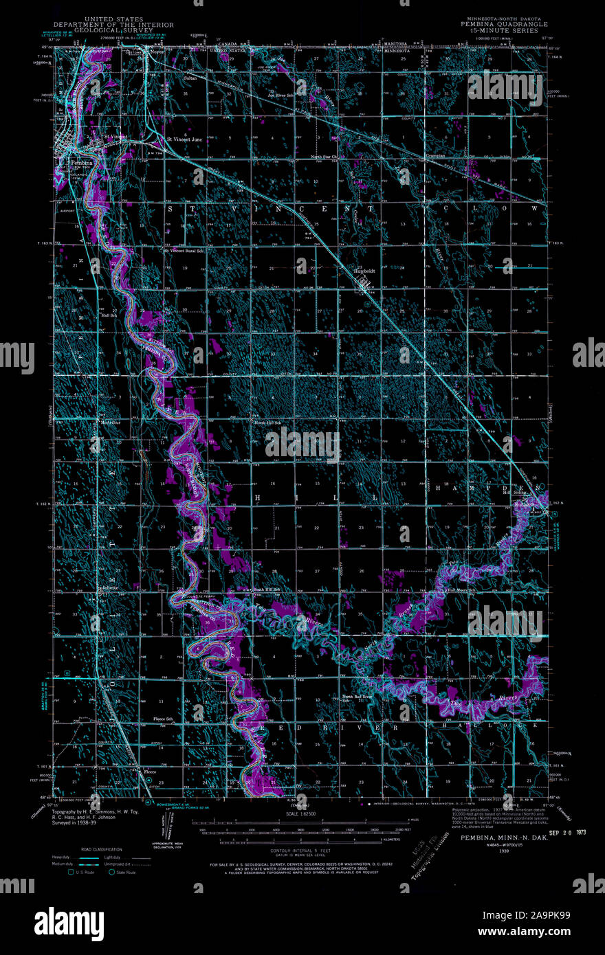 Pembina map hi-res stock photography and images - Alamy