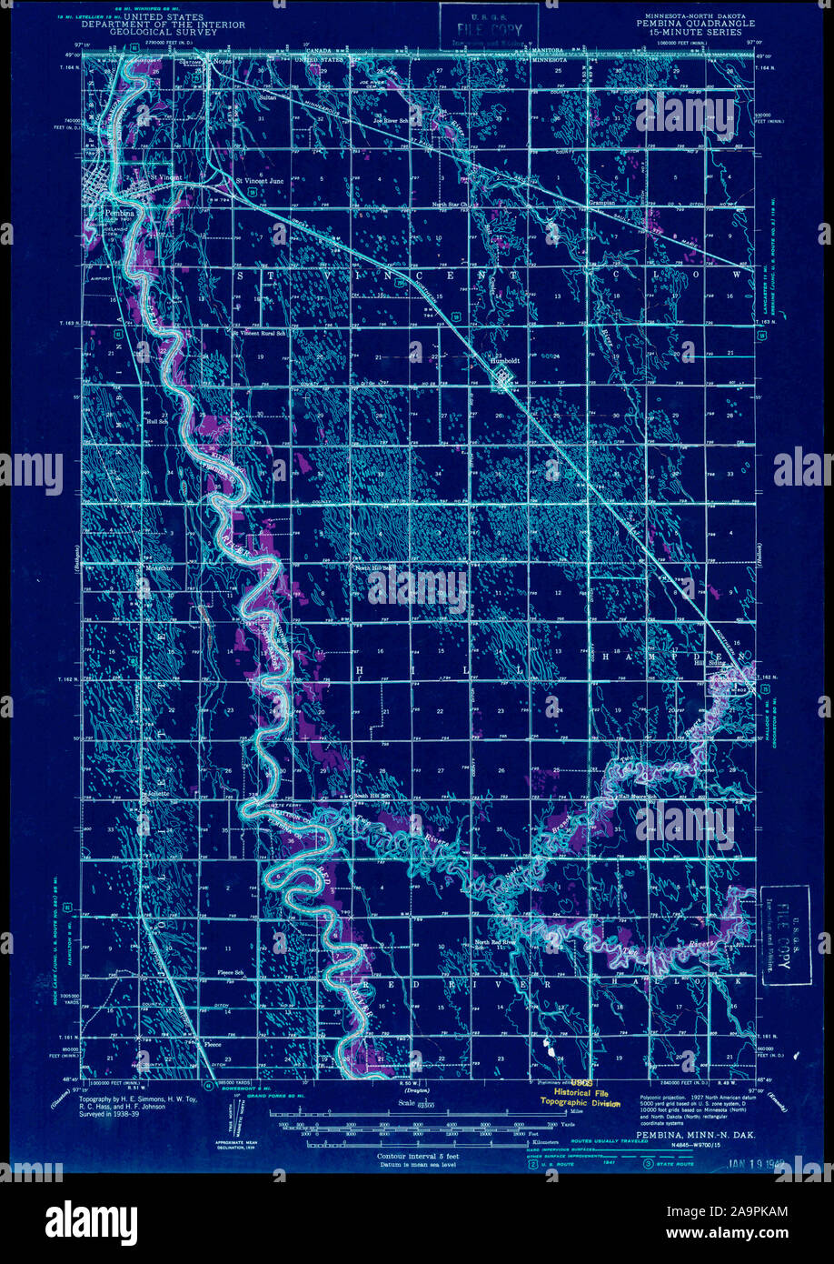 Pembina map hi-res stock photography and images - Alamy
