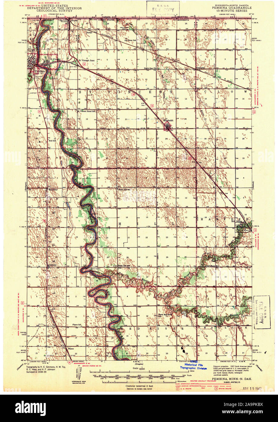 Pembina map hi-res stock photography and images - Alamy