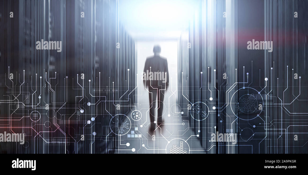 Schematic electronic draft server room information communication ...