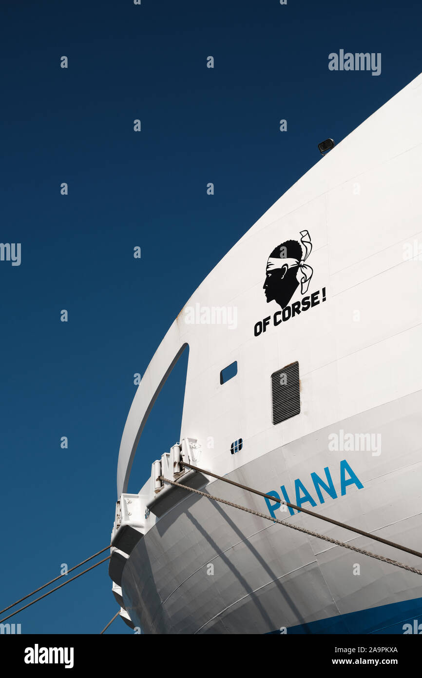 Close up corsica ferry hi-res stock photography and images - Alamy