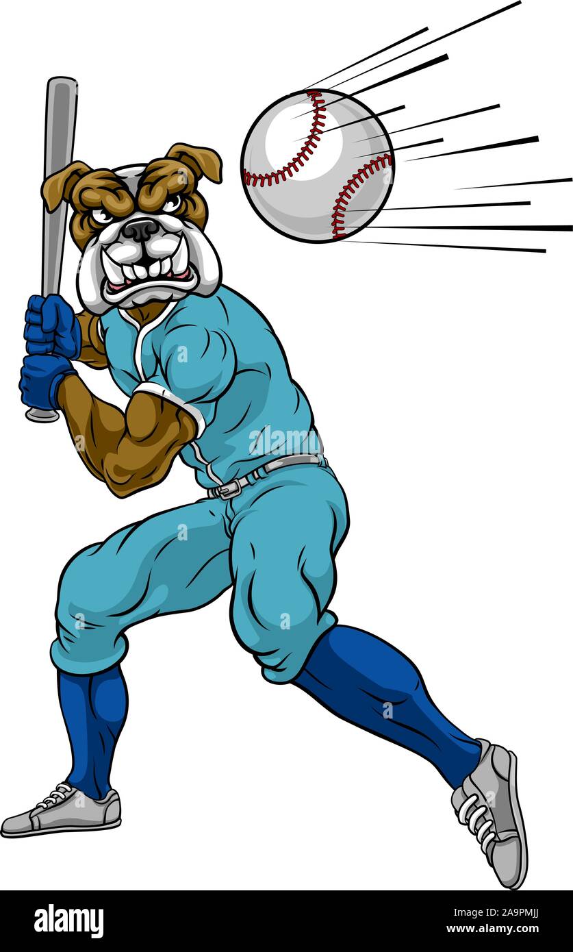 Muscular man baseball bat Stock Vector Images - Alamy