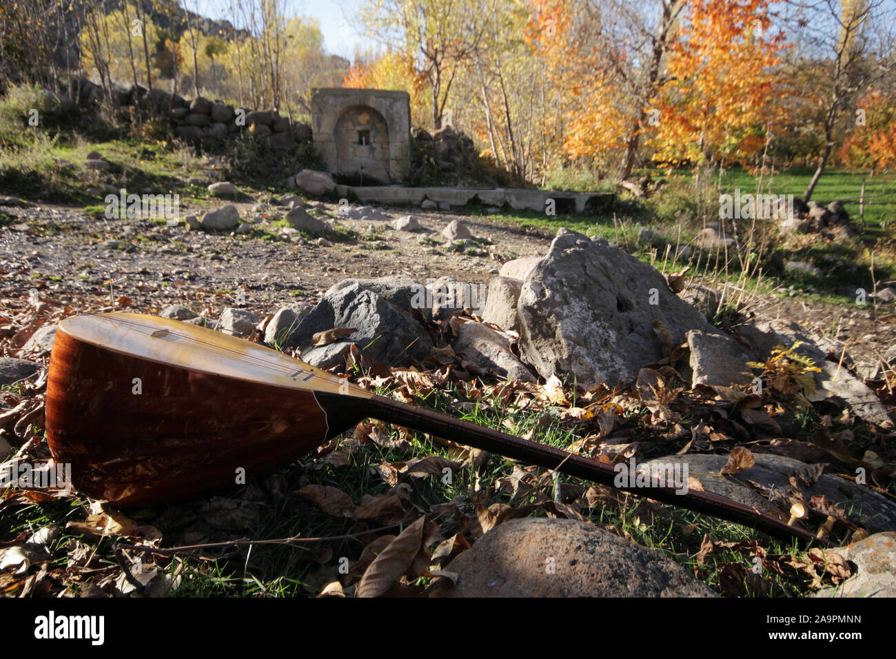 Turkish Instrument Saz Baglama Stock Photo - Alamy