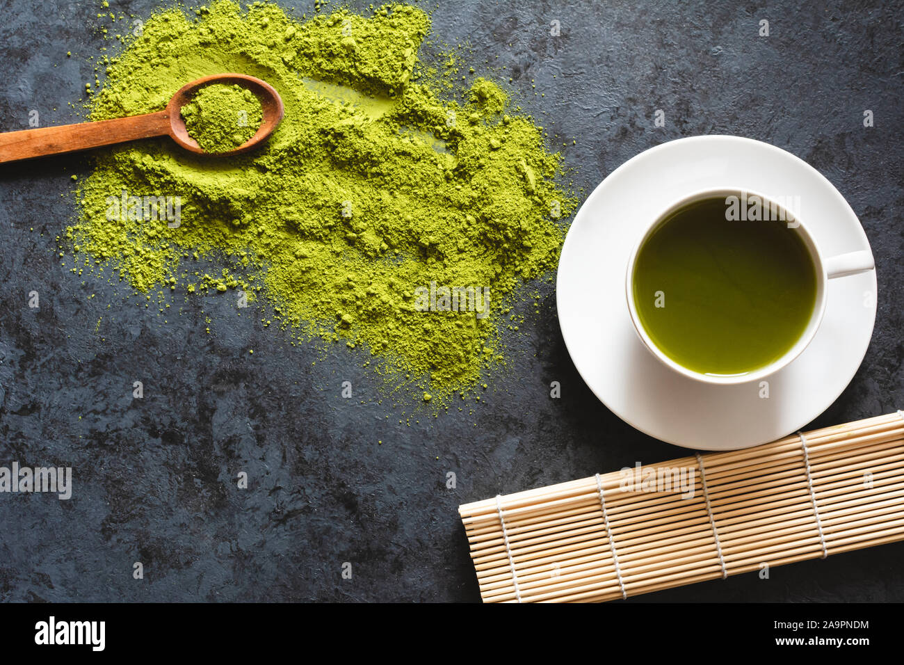 Matcha flat white hi-res stock photography and images - Alamy