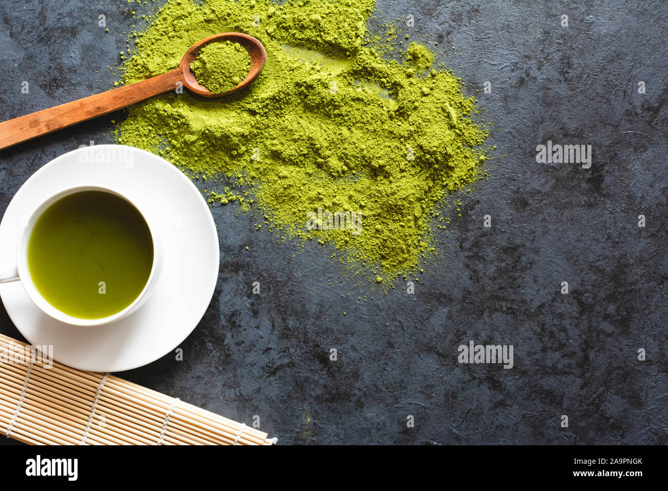 Matcha flat white hi-res stock photography and images - Alamy
