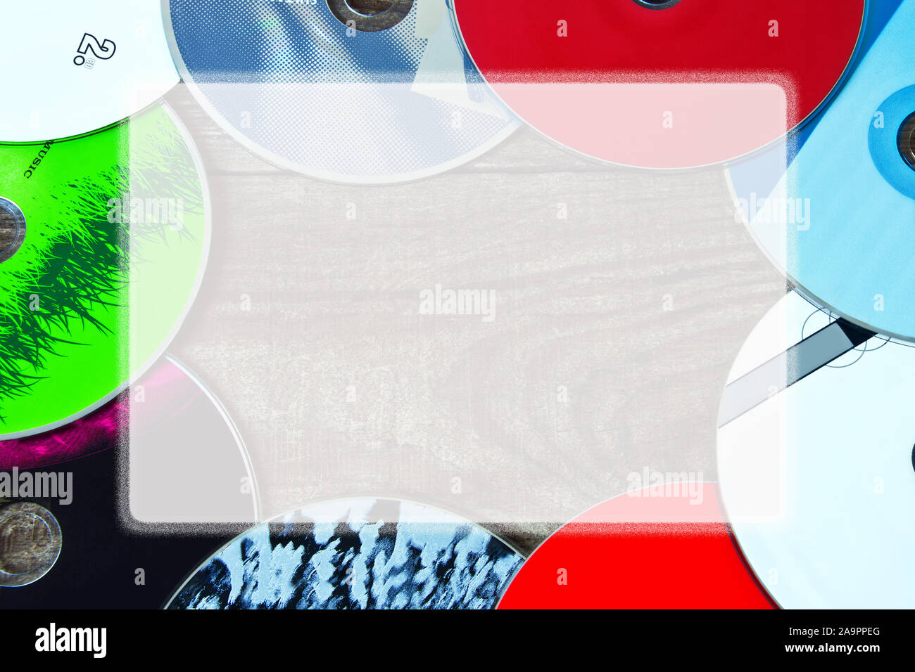 Frame CD on white background Stock Photo - Alamy