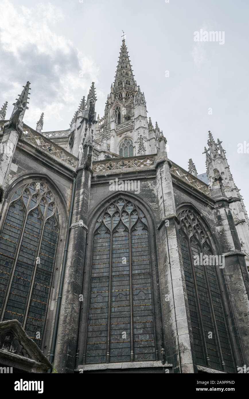 Rouen, Seine-Maritime / France - 12 August 2019: view of the historic ...