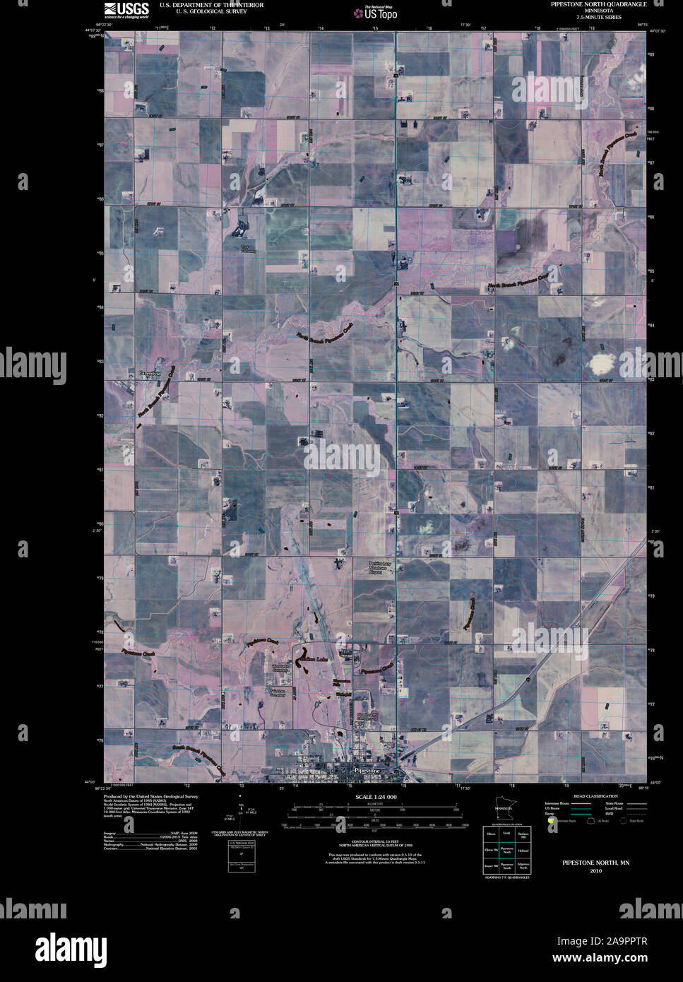 Map of pipestone hi-res stock photography and images - Alamy