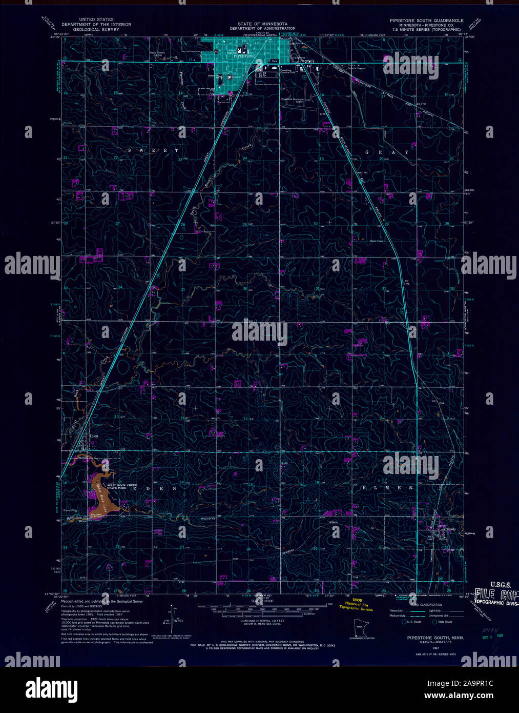 Map of pipestone hi-res stock photography and images - Alamy