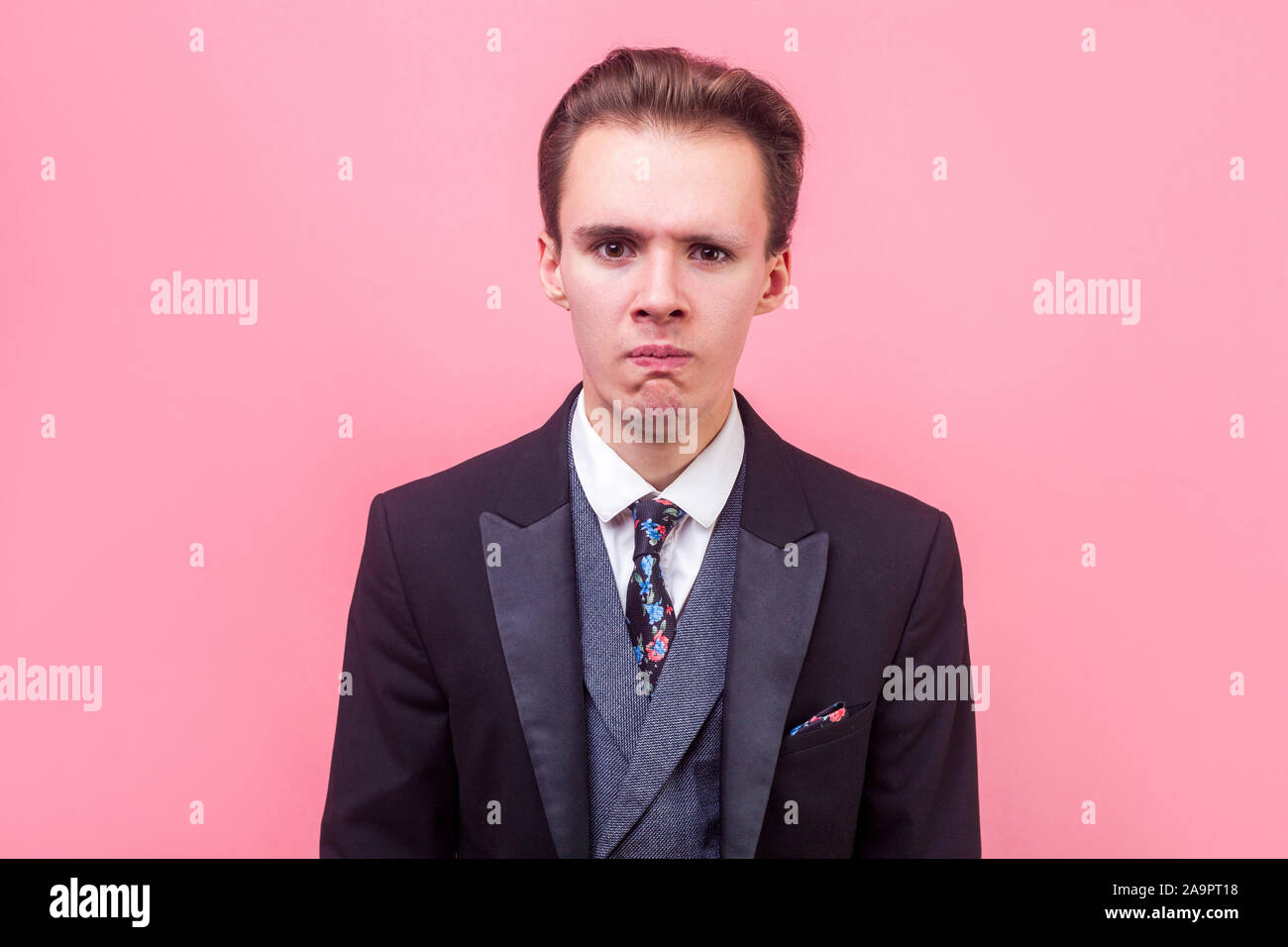 Pursed lips hi-res stock photography and images - Alamy