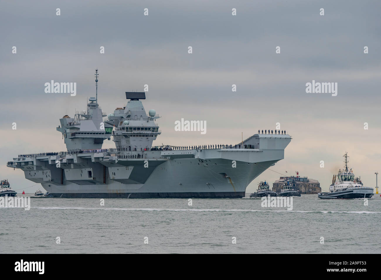 The Royal Navy's newest warship, the aircraft carrier HMS Prince of ...