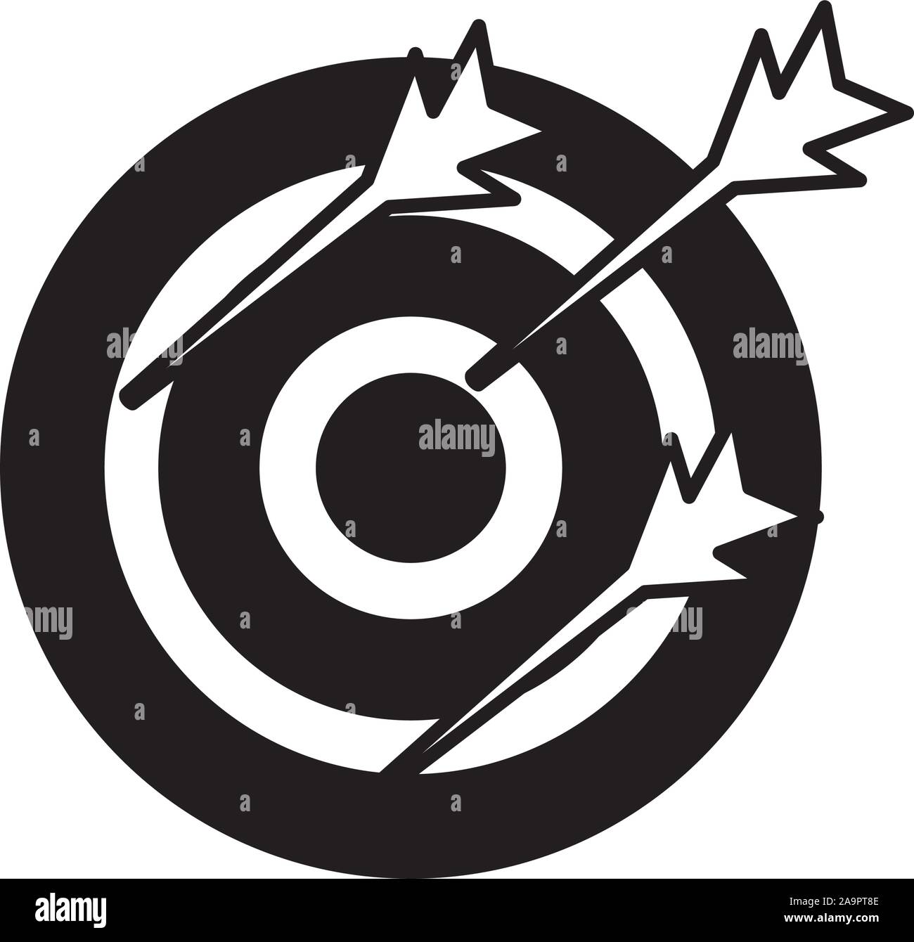 Shooting arrows Stock Vector Images - Alamy