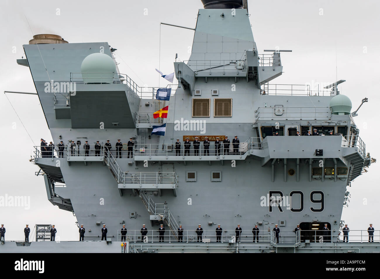 The Royal Navy's newest warship, the aircraft carrier HMS Prince of ...