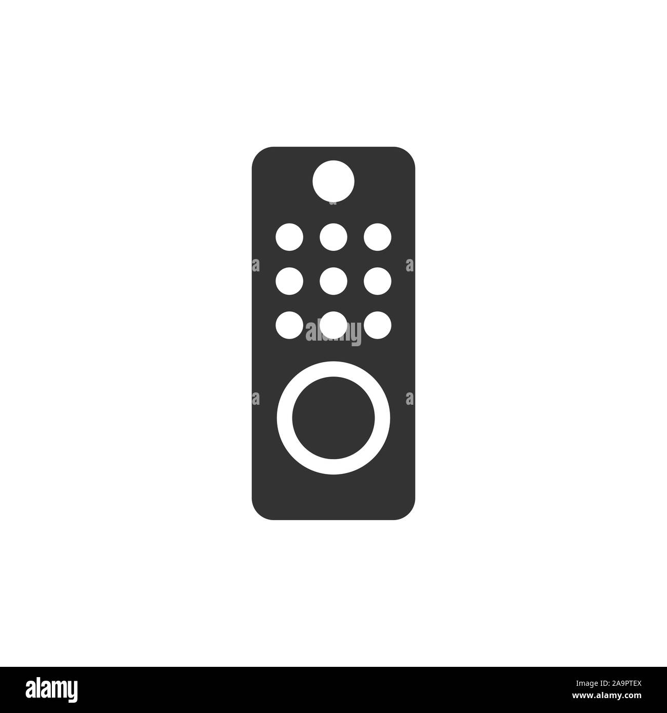 Tv remote icon in flat style. Television sign vector illustration on ...