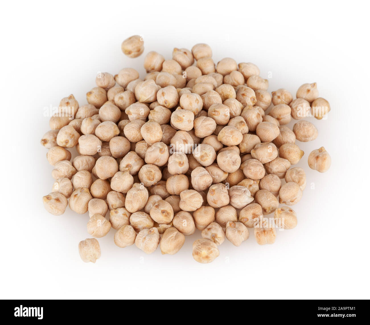 Chickpeas isolated on white background with clipping path Stock Photo ...