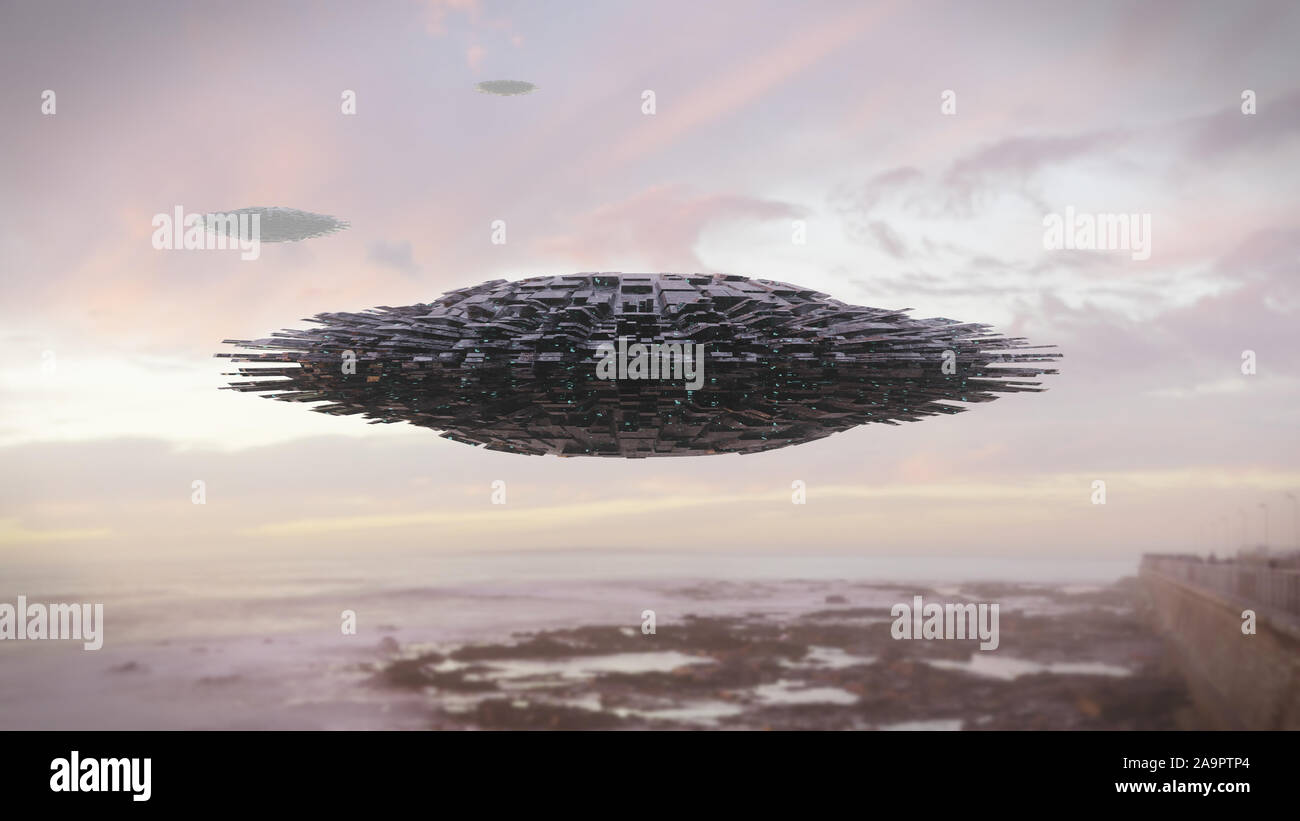 Science fiction ocean landscape hi-res stock photography and images - Alamy