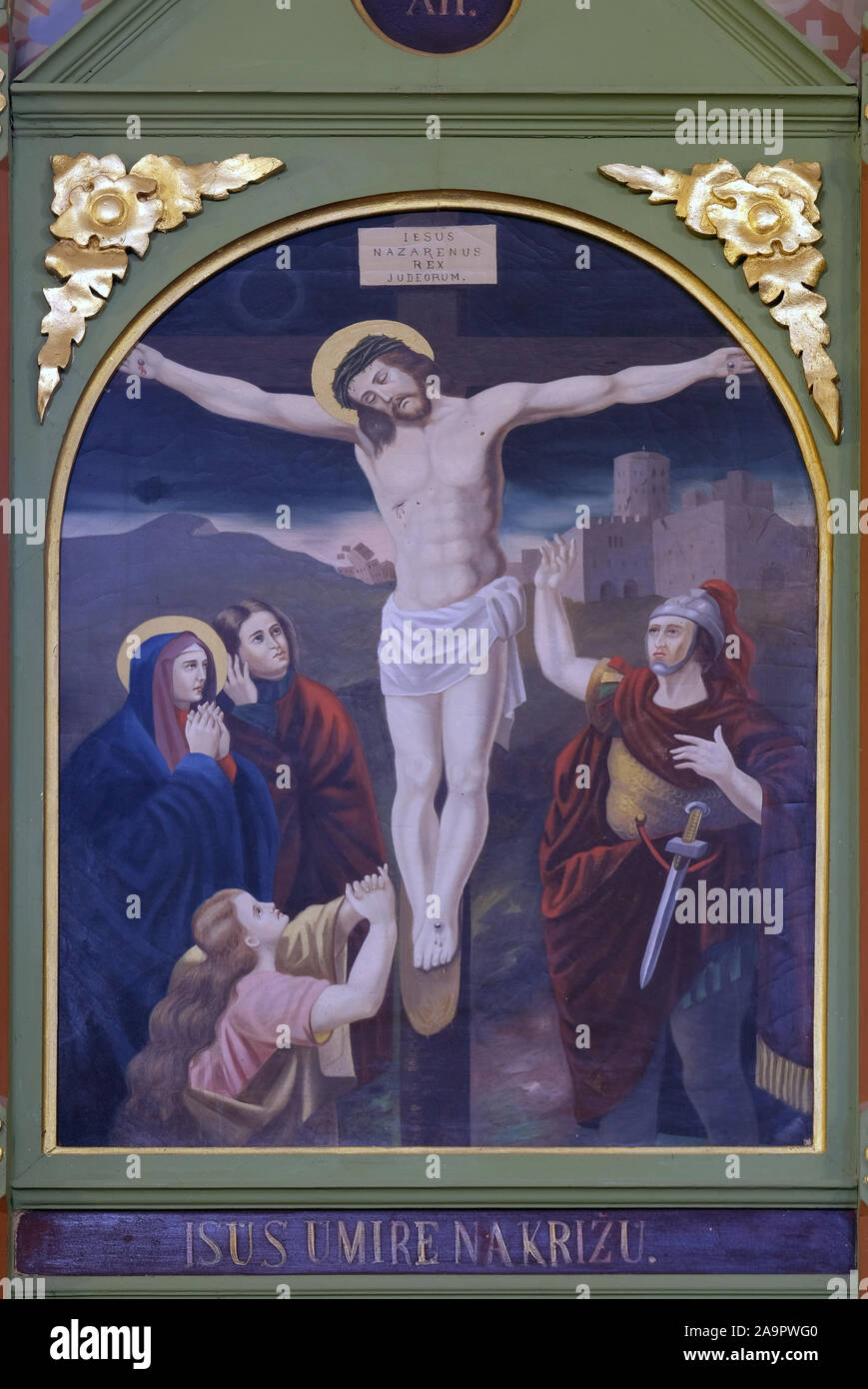 12th Stations of the Cross, Jesus dies on the cross, church of Saint ...