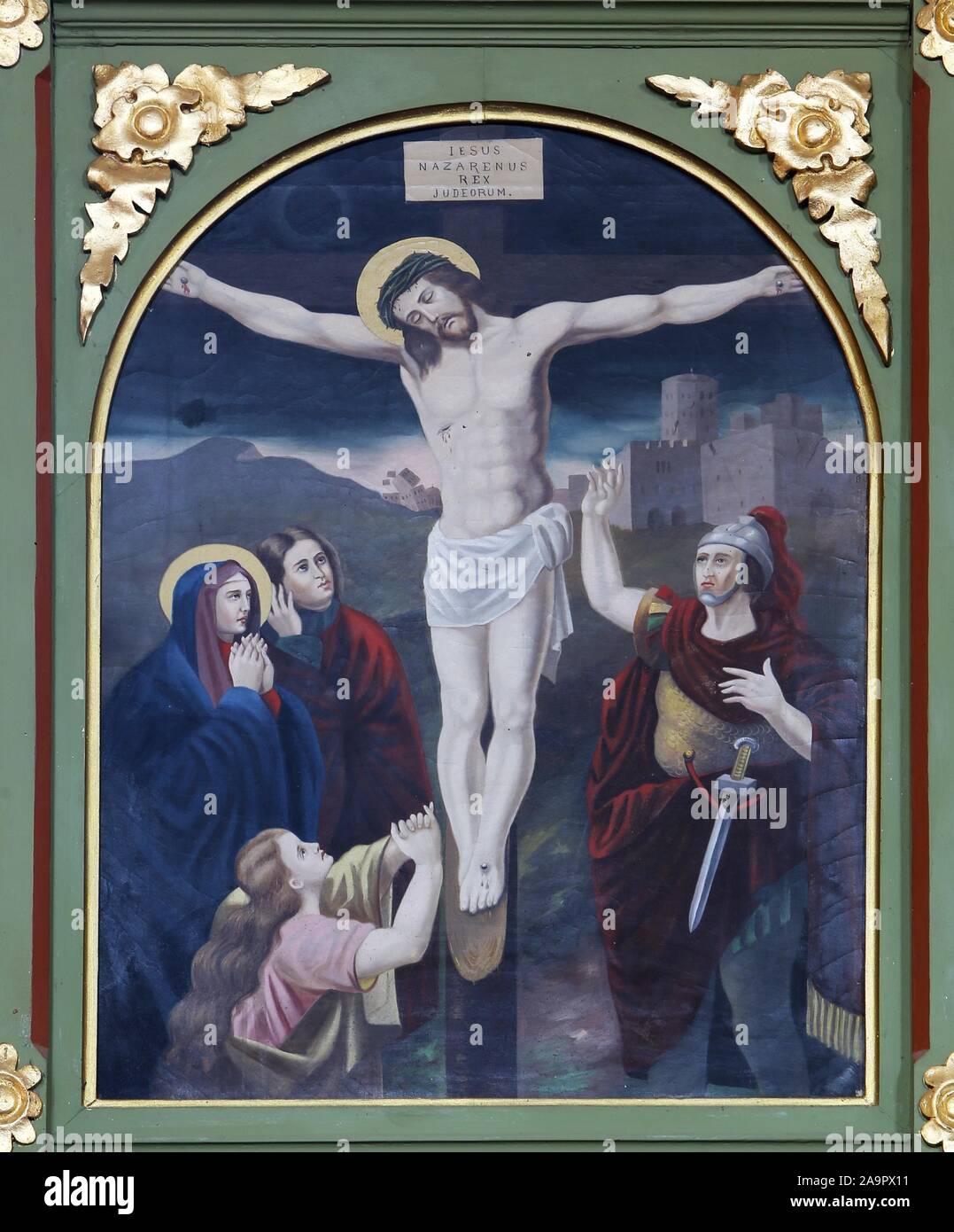 12th Stations of the Cross, Jesus dies on the cross, church of Saint ...