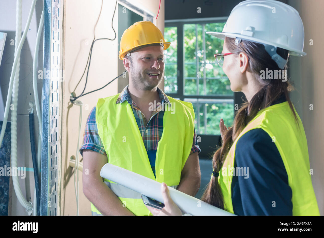 Inspection on the construction site Stock Photo - Alamy