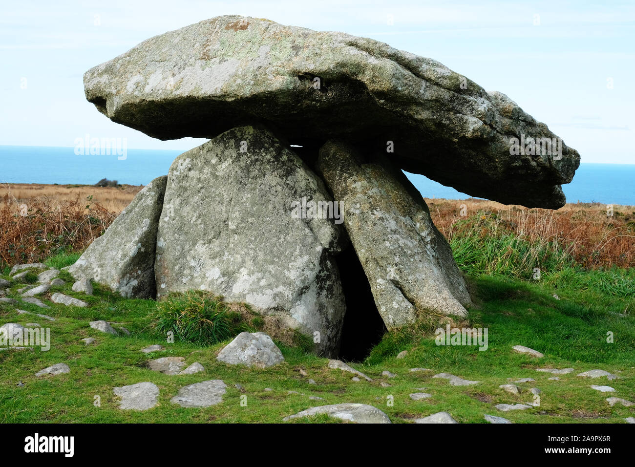 Chun Quoit, a neolithic burial chamber in West Cornwall, UK - John ...