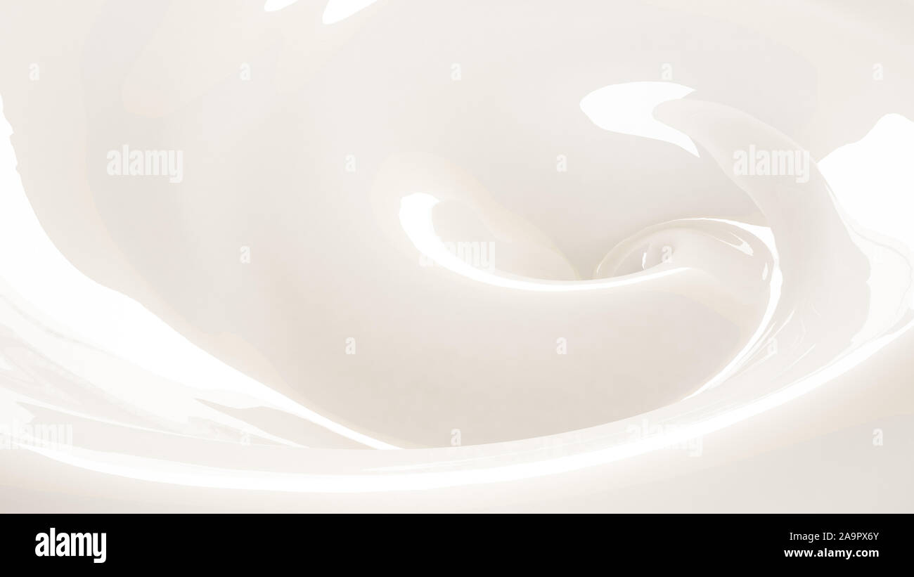 Splash of thick white liquid. 3d rendering, 3d illustration Stock Photo ...