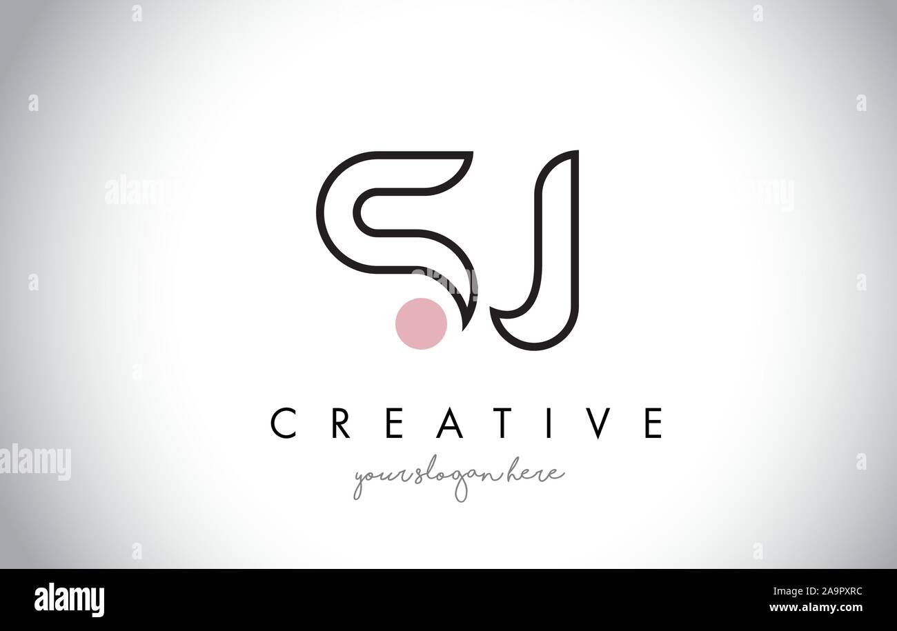 Sj modern logo hi-res stock photography and images - Alamy