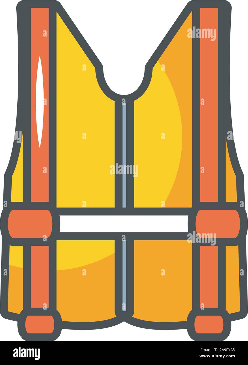 belt harness industrial protection safety fill vector illustration ...